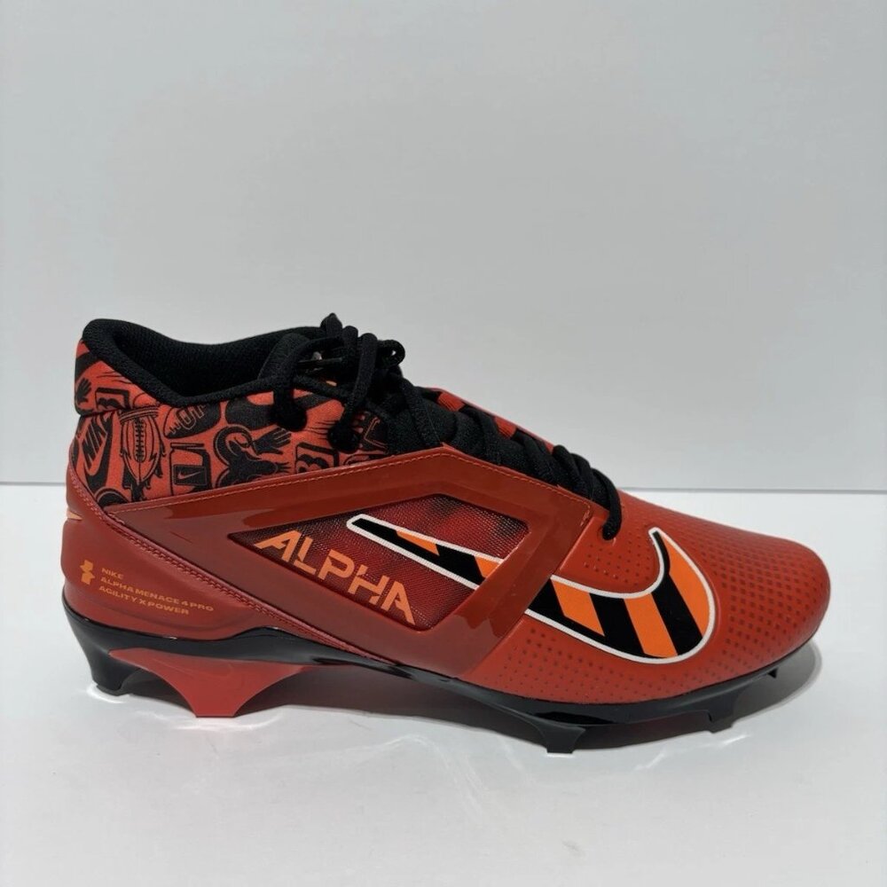 Nike Men’s Alpha Menace 4 Pro Se Football Cleats Red/… - Gem